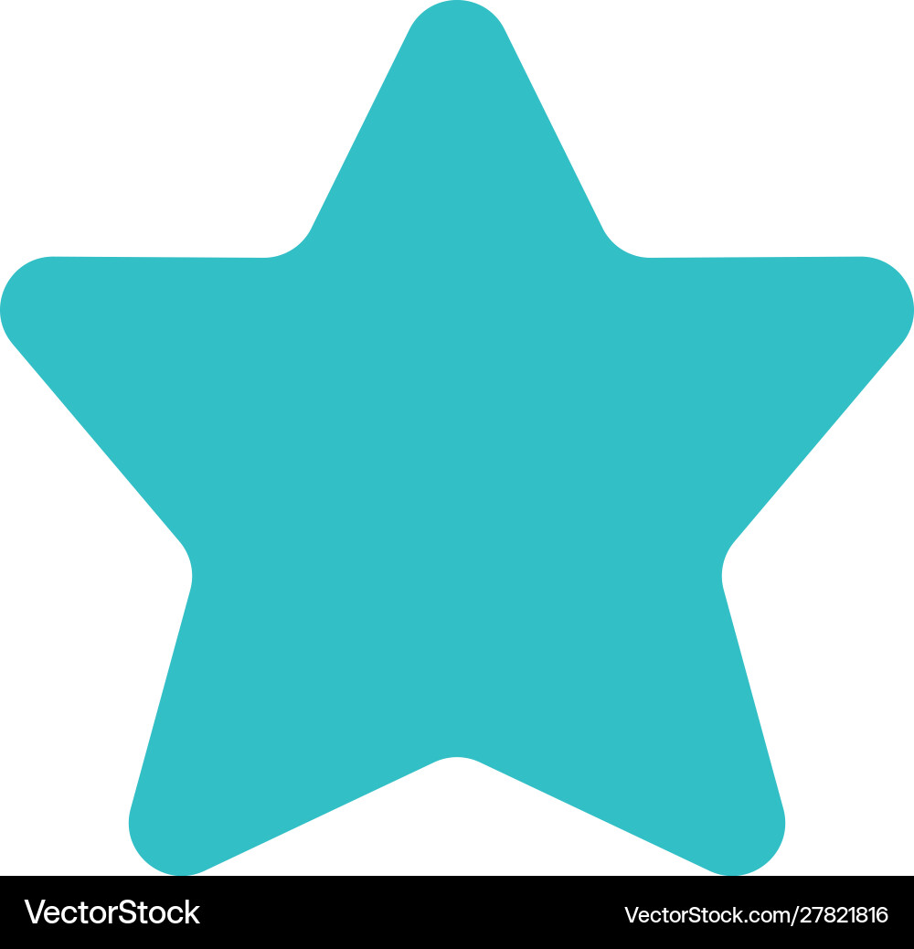 Blue star on white background Royalty Free Vector Image