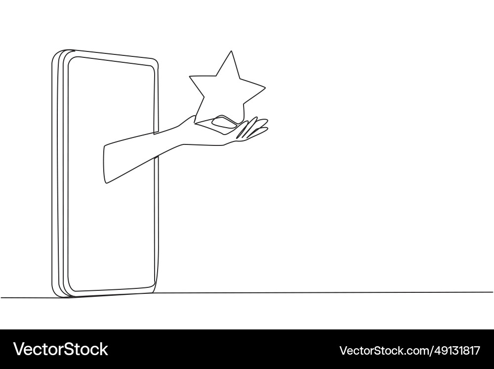 Happy Hand Giving Star Royalty Free Vector Image