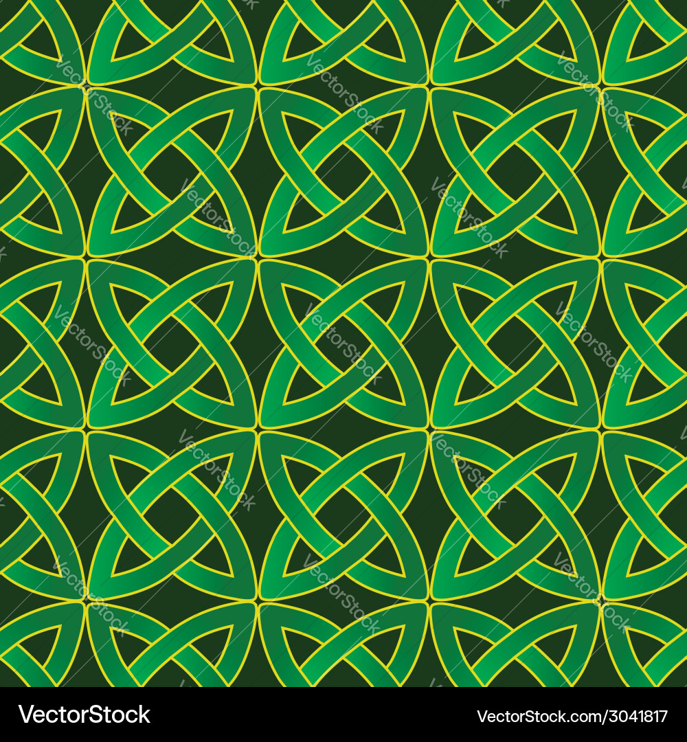 Intricate Celtic Knot Pattern Royalty Free Vector Image