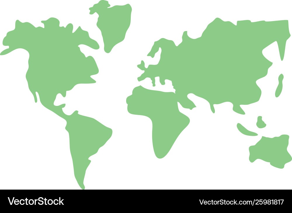 Isolated cartography map design Royalty Free Vector Image