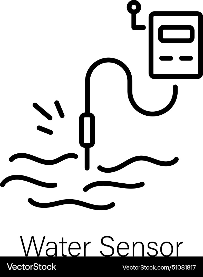 Water sensor Royalty Free Vector Image - VectorStock