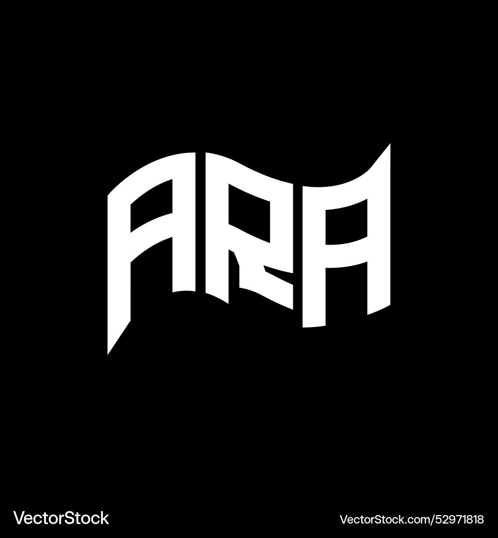 Ara logo design simple and modern Royalty Free Vector Image