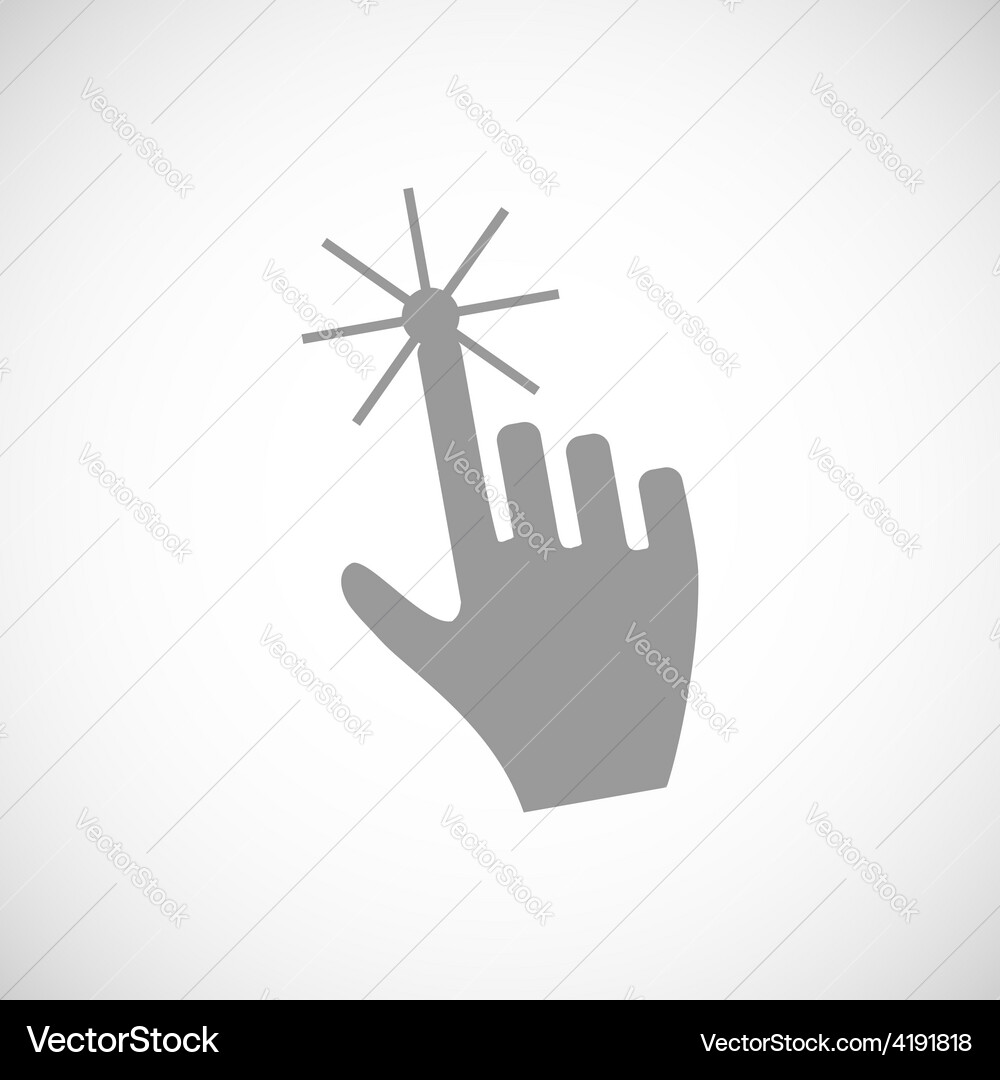 Click black icon Royalty Free Vector Image - VectorStock
