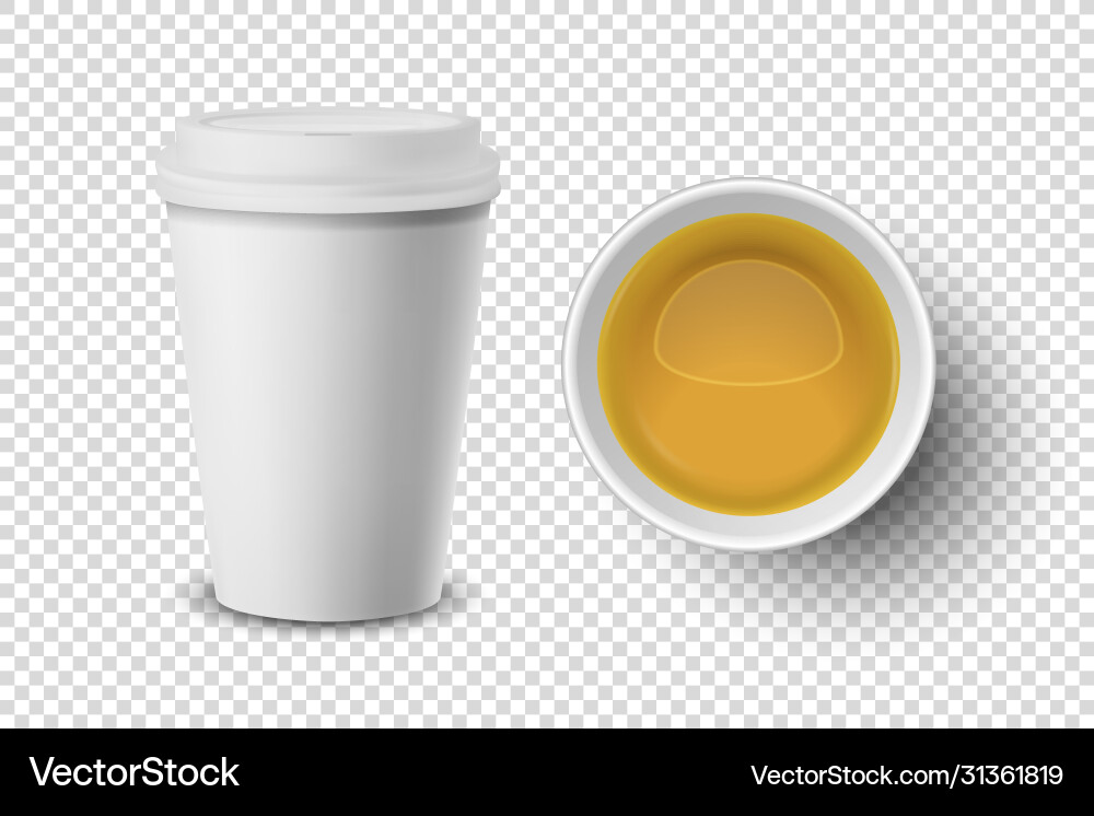 3d realistic white paper or plastic Royalty Free Vector