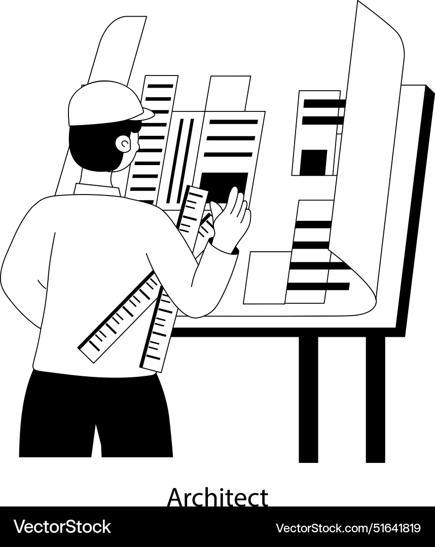 Architect Royalty Free Vector Image - VectorStock