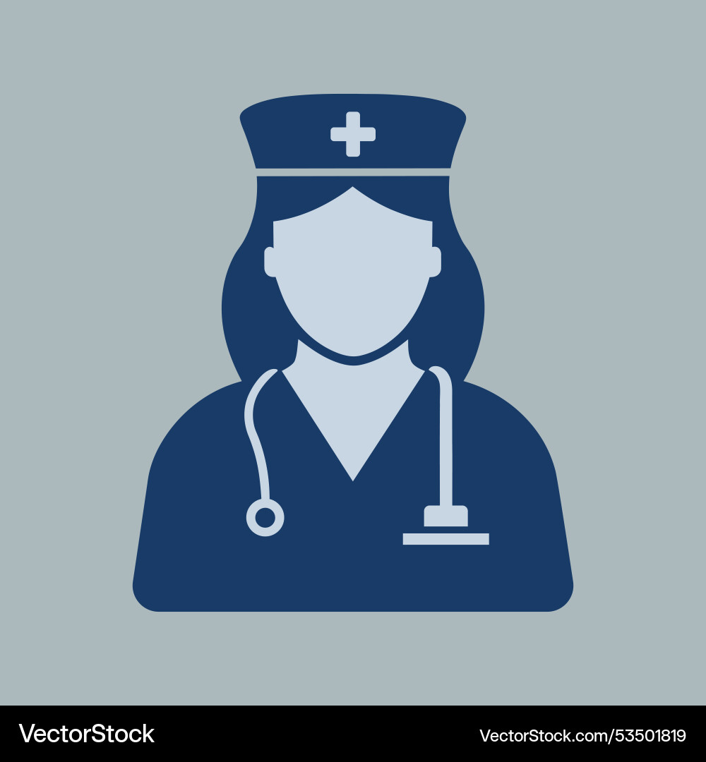 Nurse icon art Royalty Free Vector Image - VectorStock