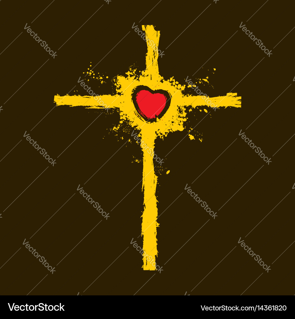 Christian print Royalty Free Vector Image - VectorStock