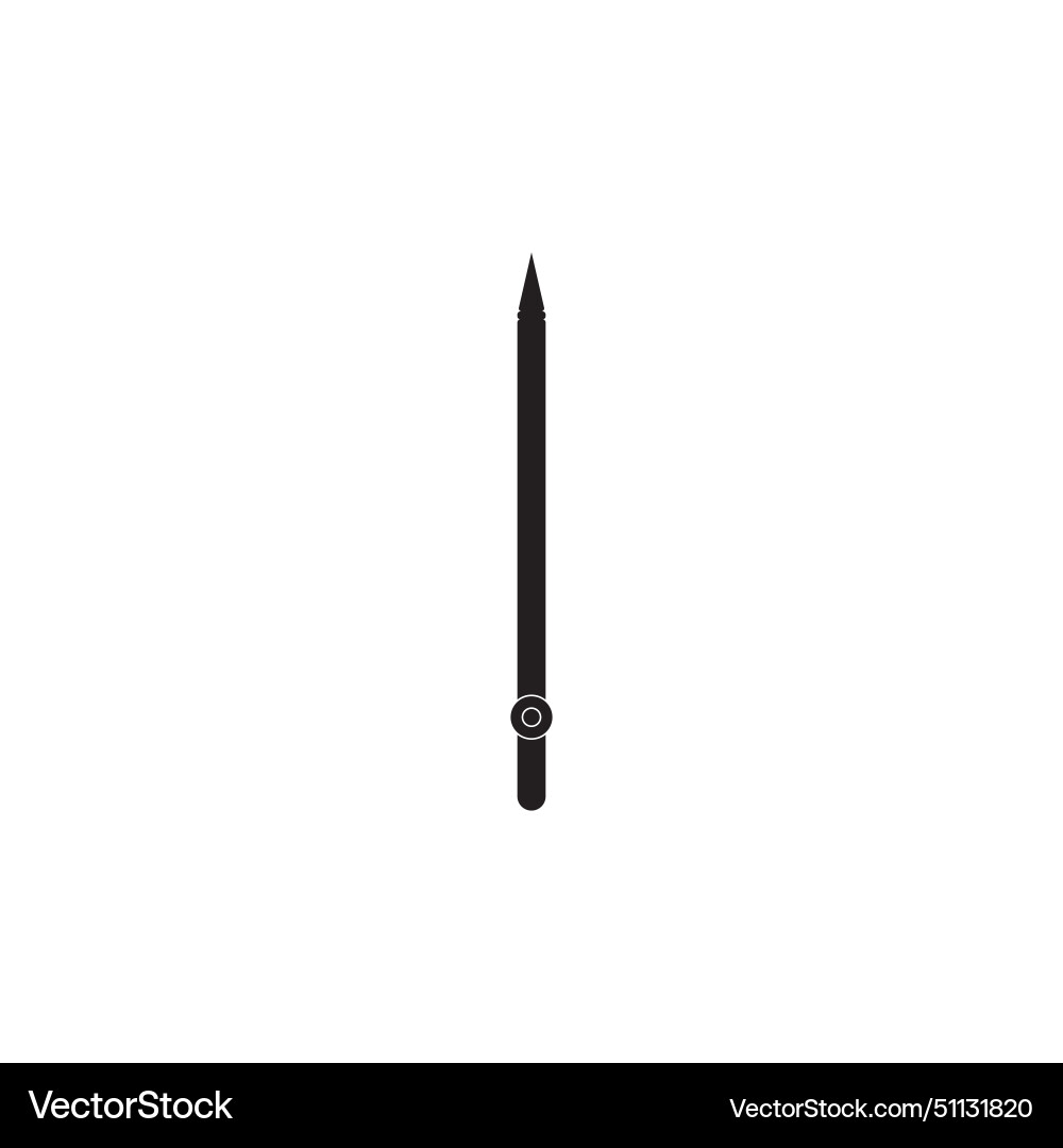 Clock hands icon logo Royalty Free Vector Image