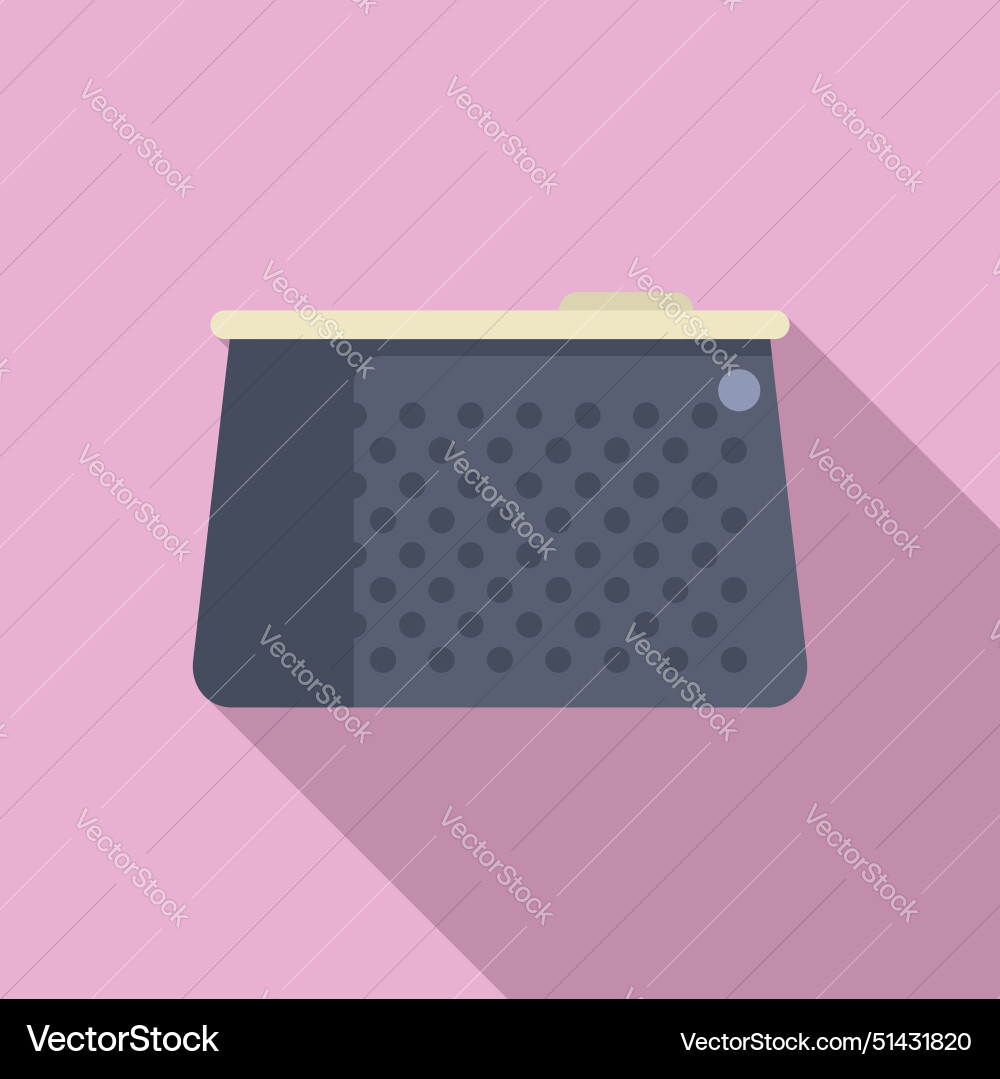 Flat design of a wallet Royalty Free Vector Image