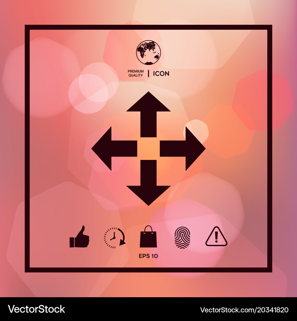 Move icon symbol Royalty Free Vector Image - VectorStock