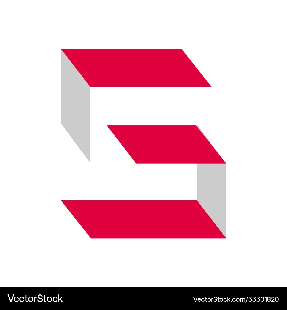 New style square letter s logo element icon Vector Image