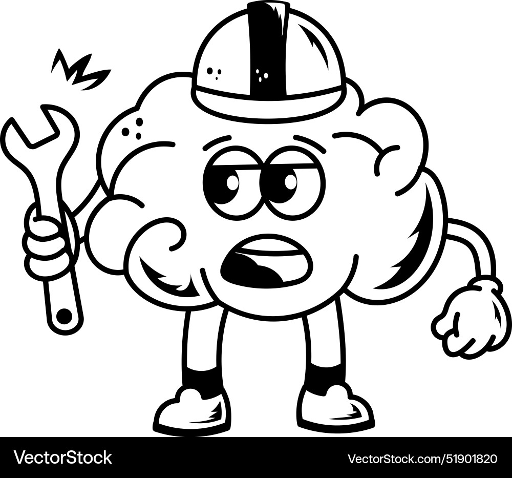 Repair brain Royalty Free Vector Image - VectorStock