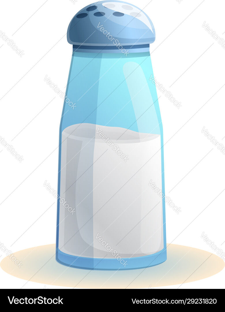 Salt bottle icon cartoon style Royalty Free Vector Image