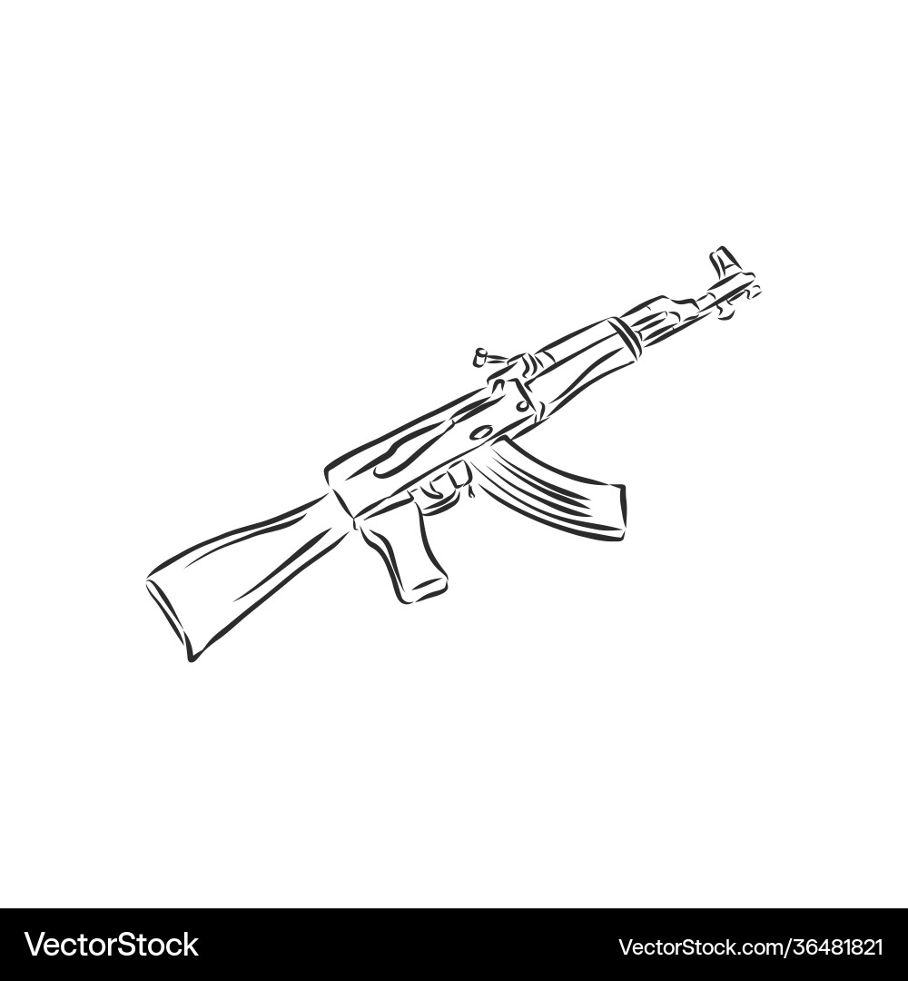 Assault Rifle Drawings