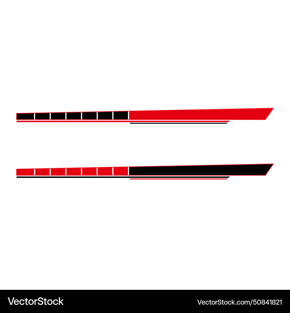 Car sticker design modification sticke Royalty Free Vector