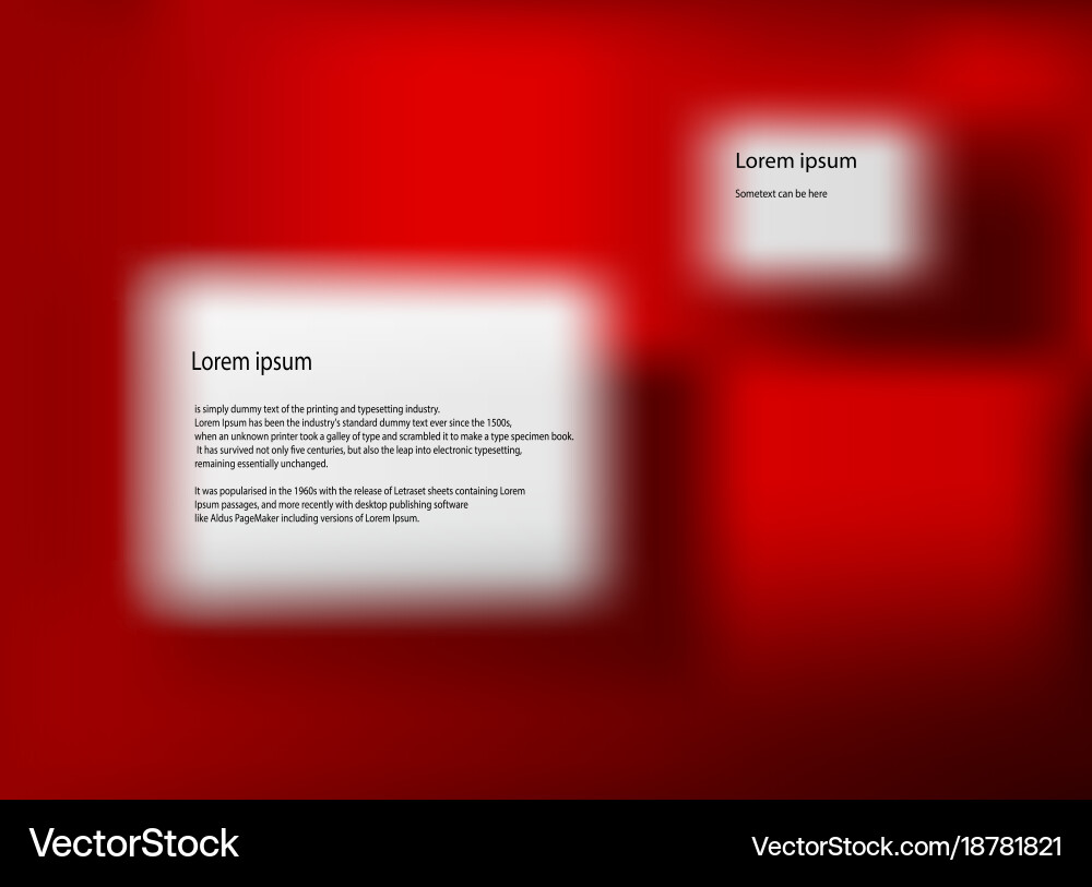 Red board for typing content in christmas Vector Image