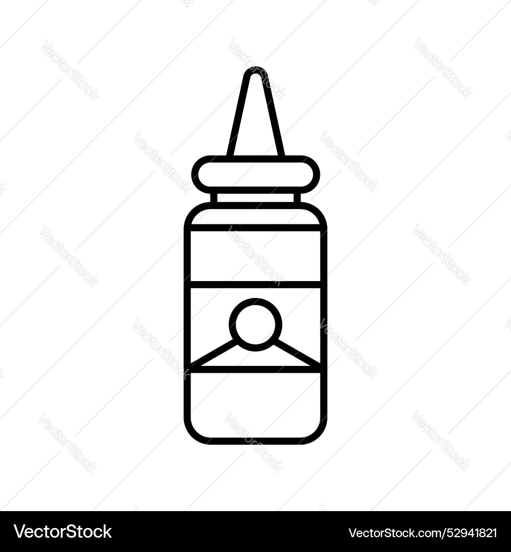 Sauce icon set tomato ketchup bottle symbol Vector Image