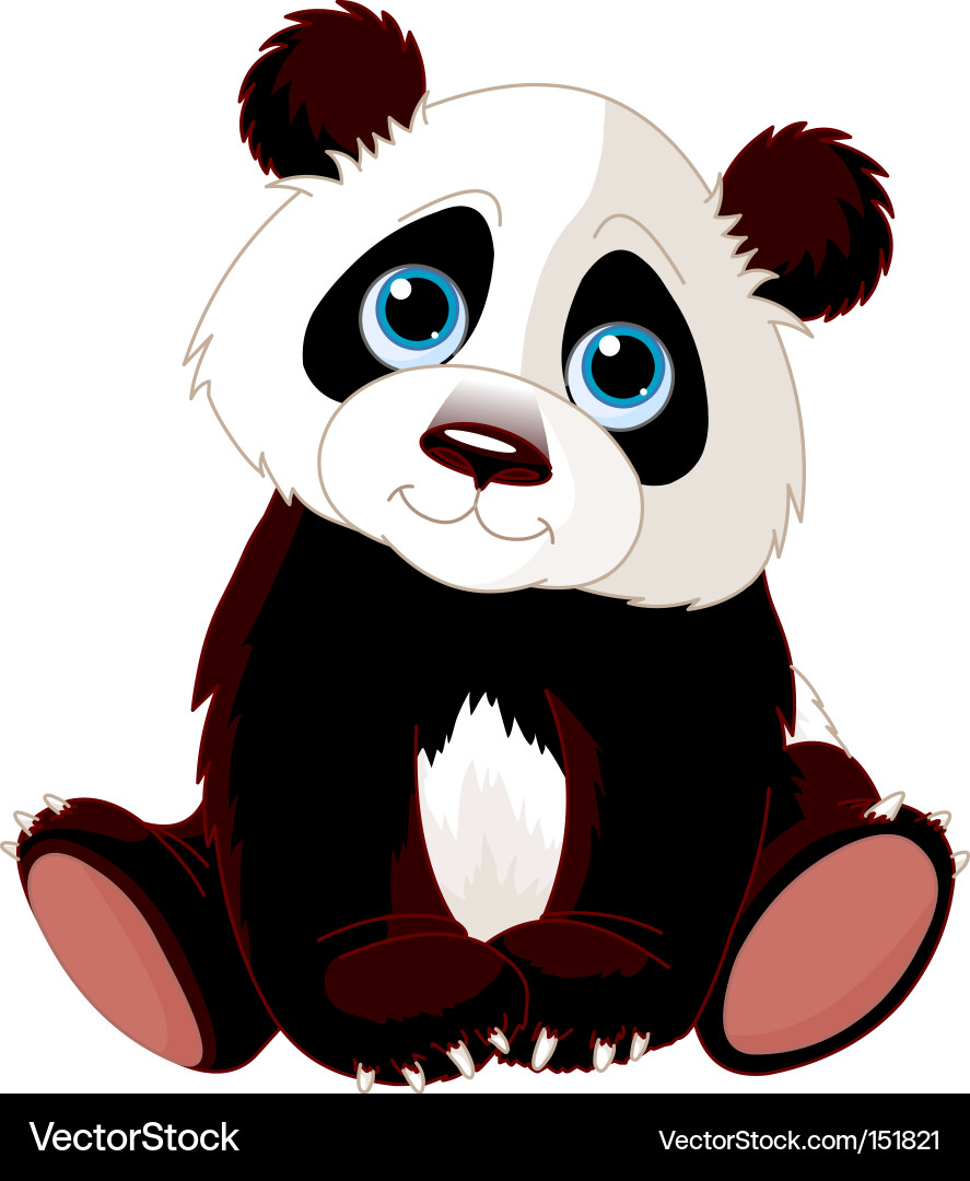 Panda Sitting Vector Images (over 2,100)