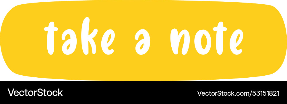 Take a note diary sticker Royalty Free Vector Image