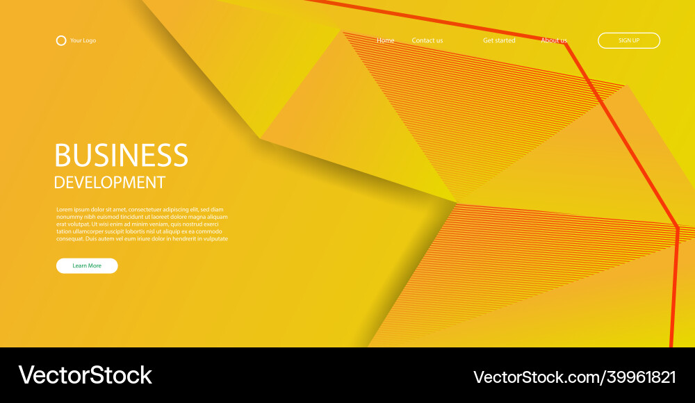 Website landing page background modern abstract Vector Image