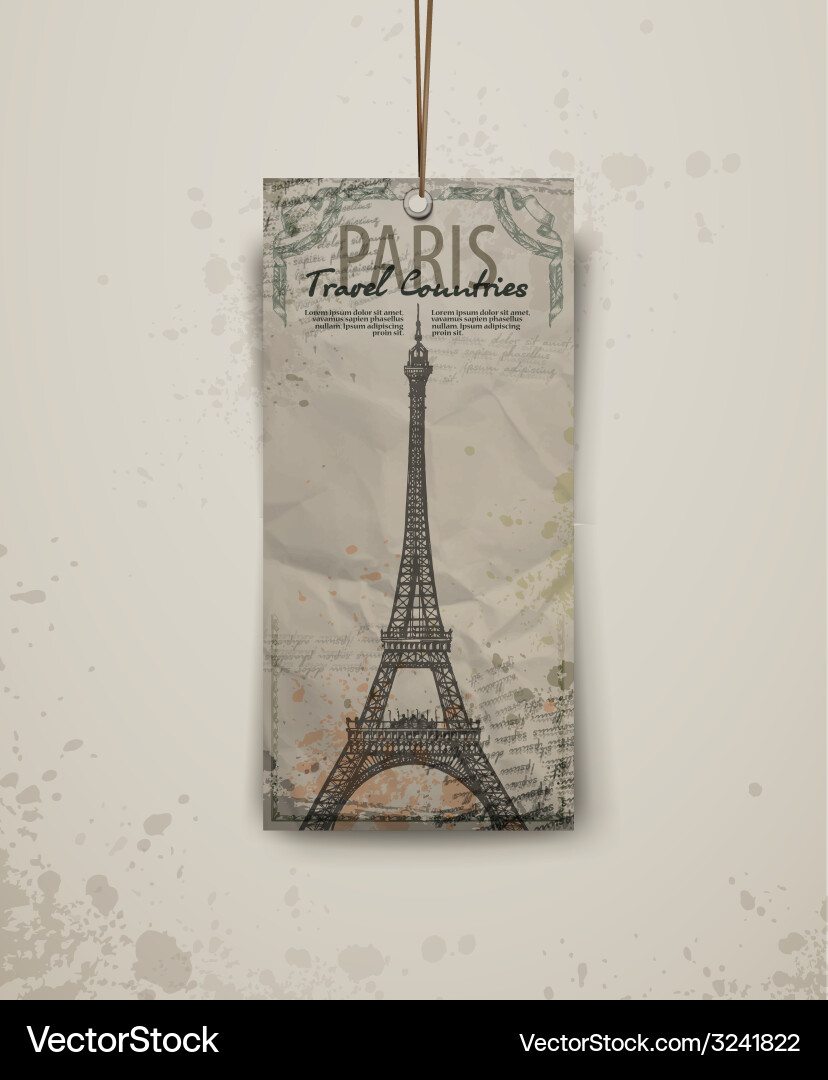 Eiffel tower Royalty Free Vector Image - VectorStock