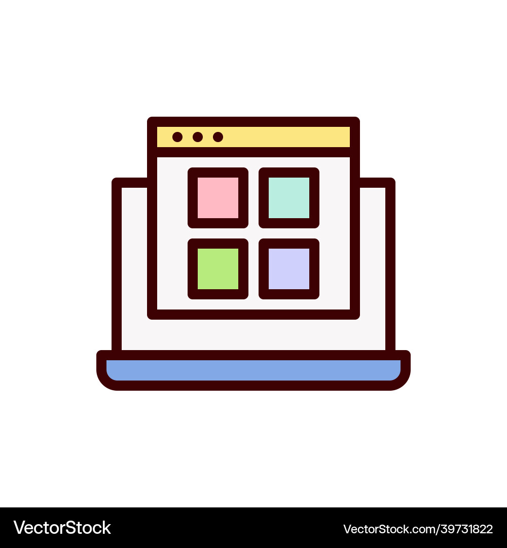 Mobile Anwendung Icon Lizenzfreies Vektorbild