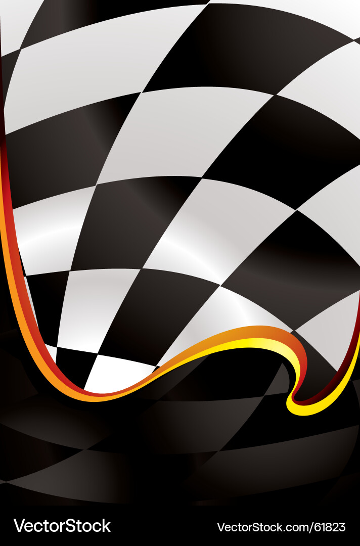 Checkered wave golden Royalty Free Vector Image