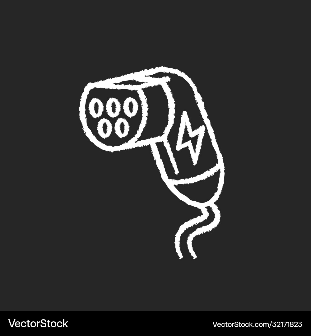 Electric Vehicle Charging Plug Icon Royalty Free Vector