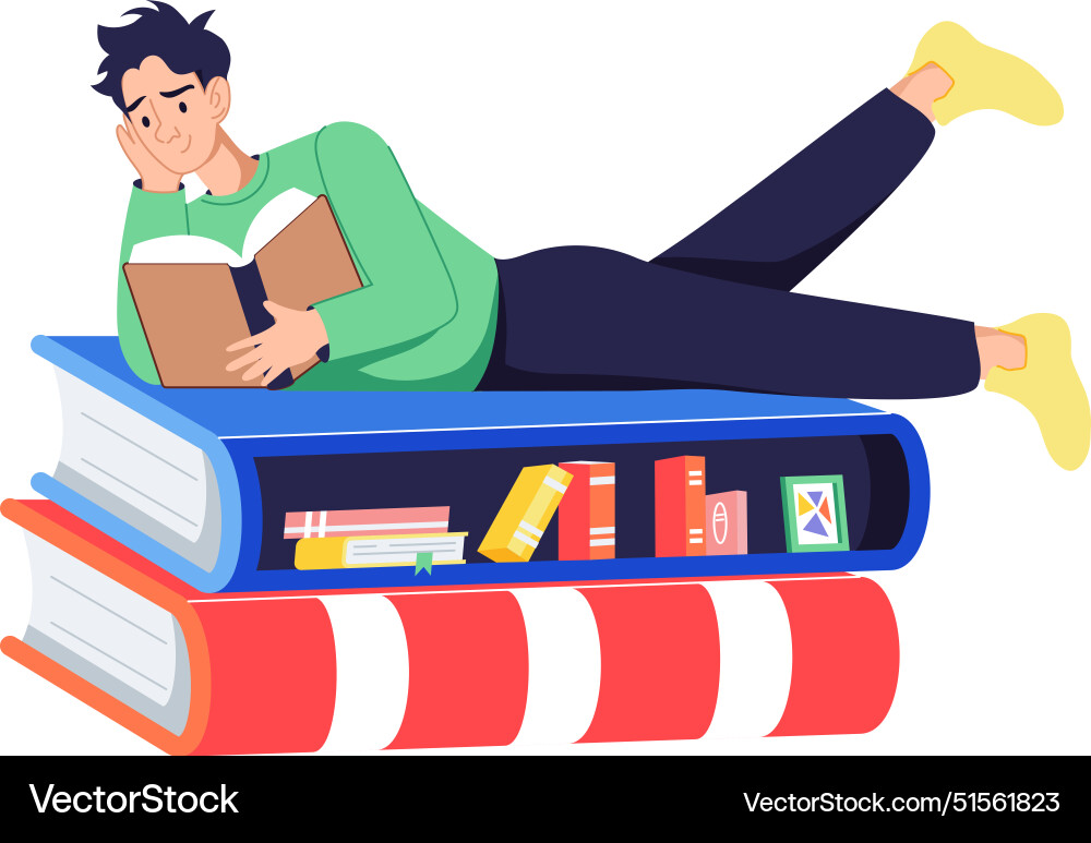 Floor reading Royalty Free Vector Image - VectorStock