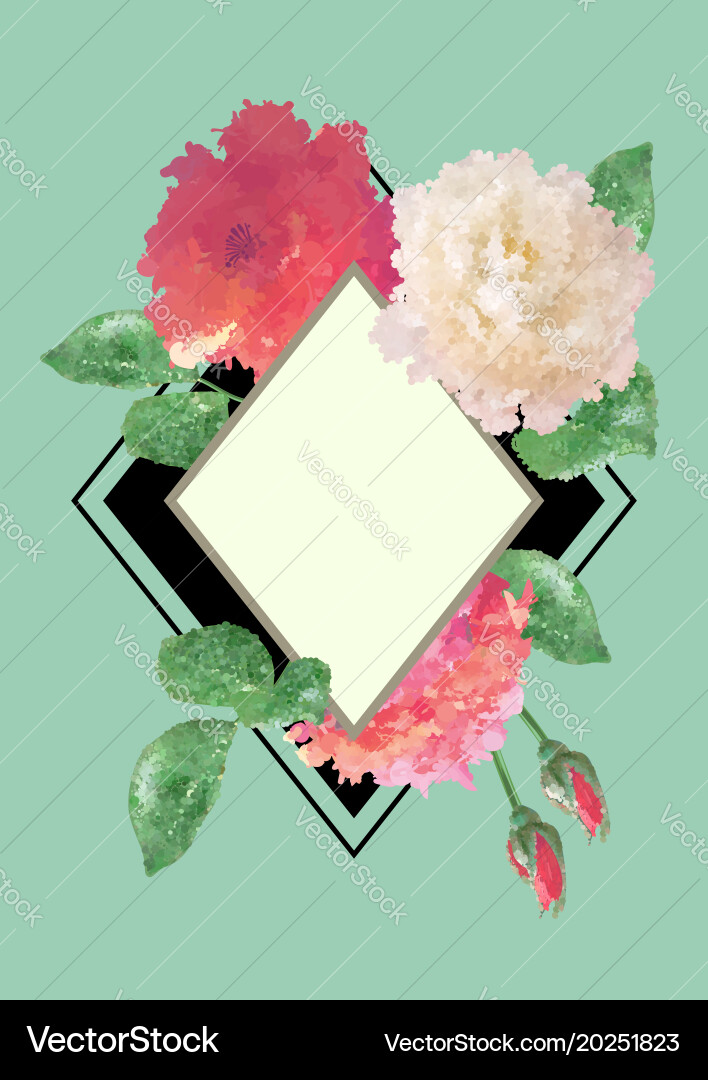 Flower card Royalty Free Vector Image - VectorStock