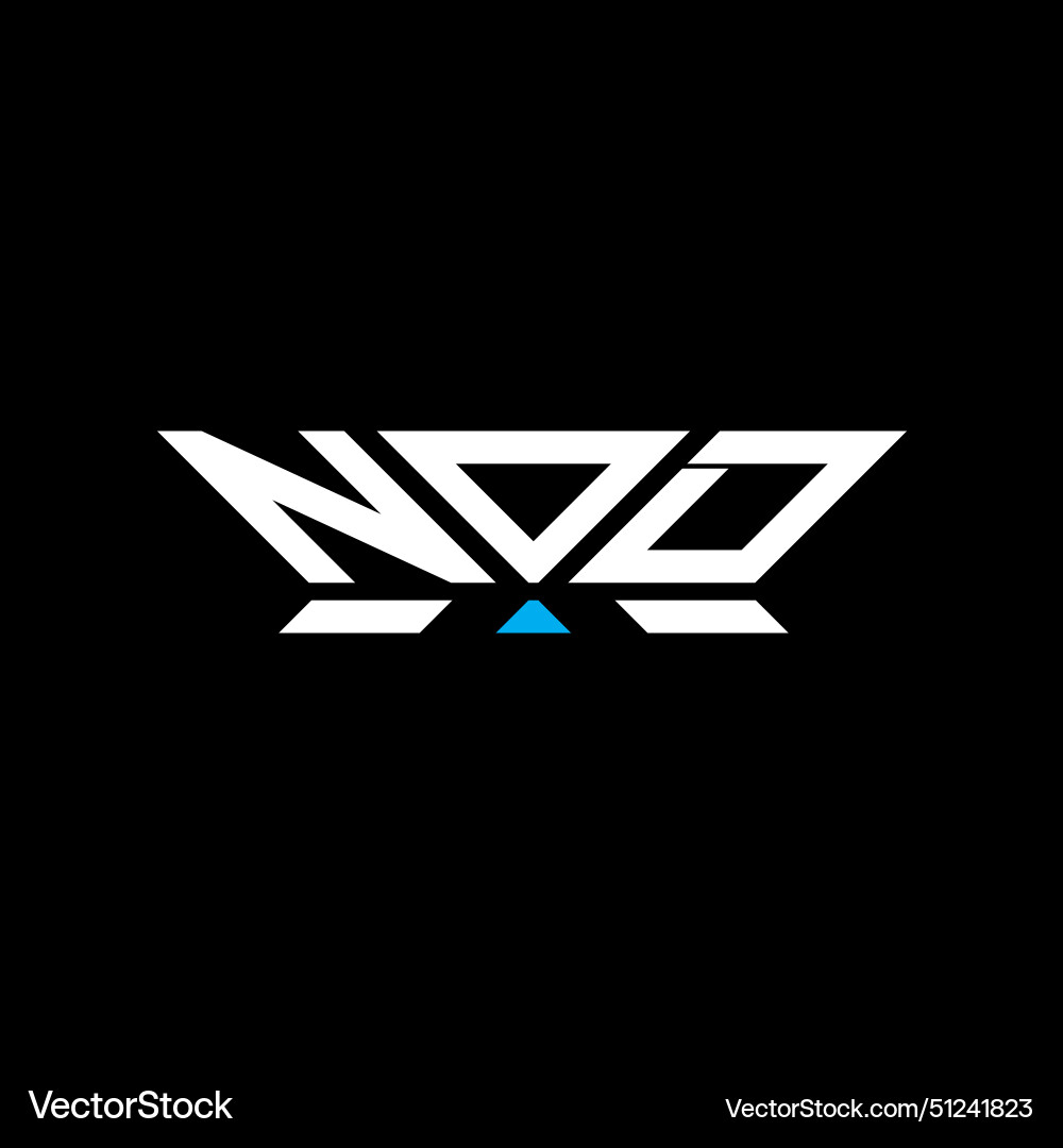 Nod letter logo design simple and modern Vector Image