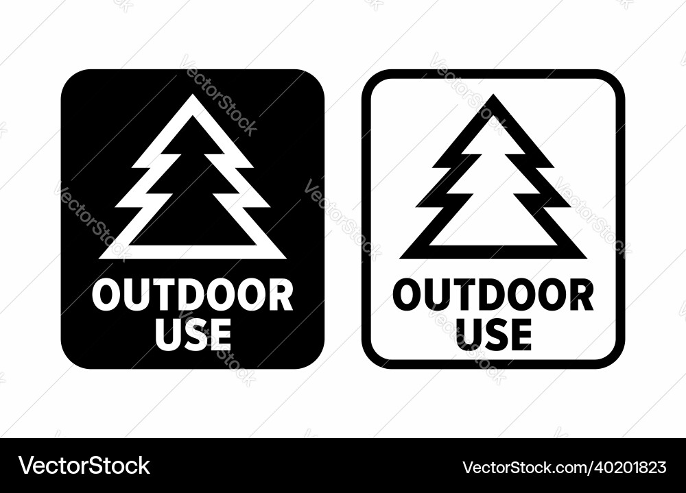 Outdoor use information sign Royalty Free Vector Image