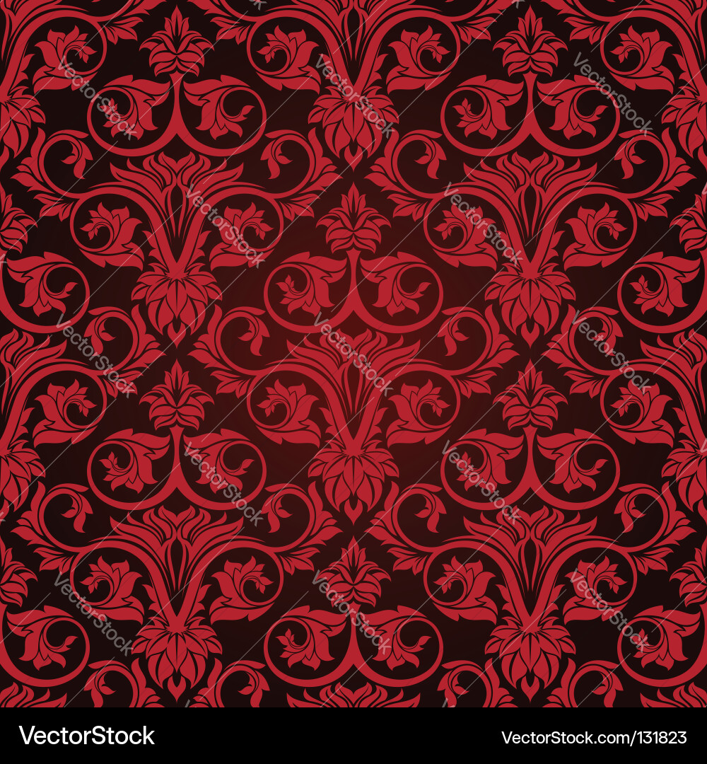 Red seamless wallpaper Royalty Free Vector Image