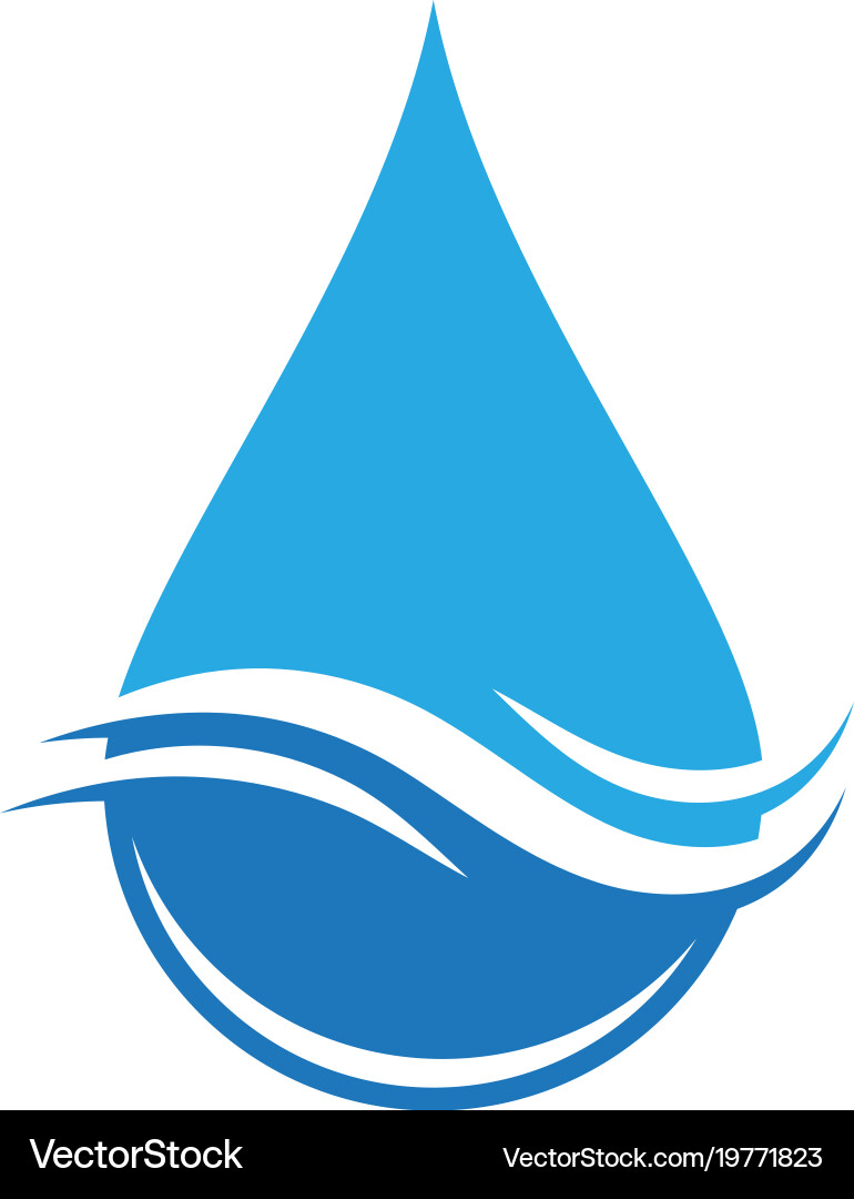 Water drop logo template Royalty Free Vector Image