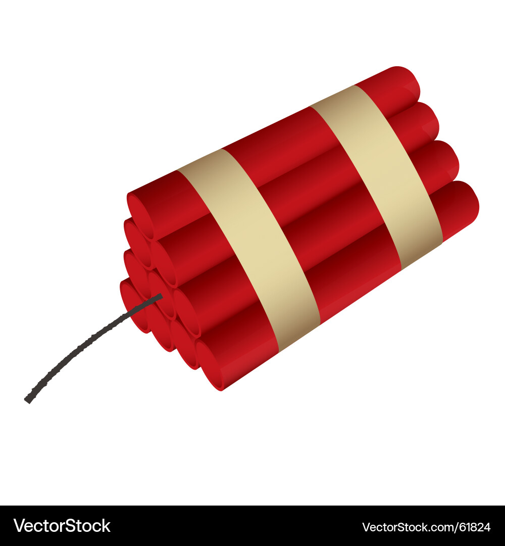Dynamite Sticks - Explosive Royalty Free Vector Image