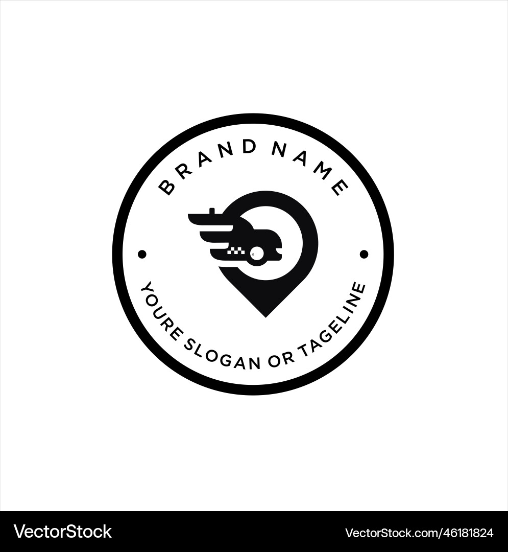 Pin Auto Logo Lizenzfreies Vektorbild - VectorStock