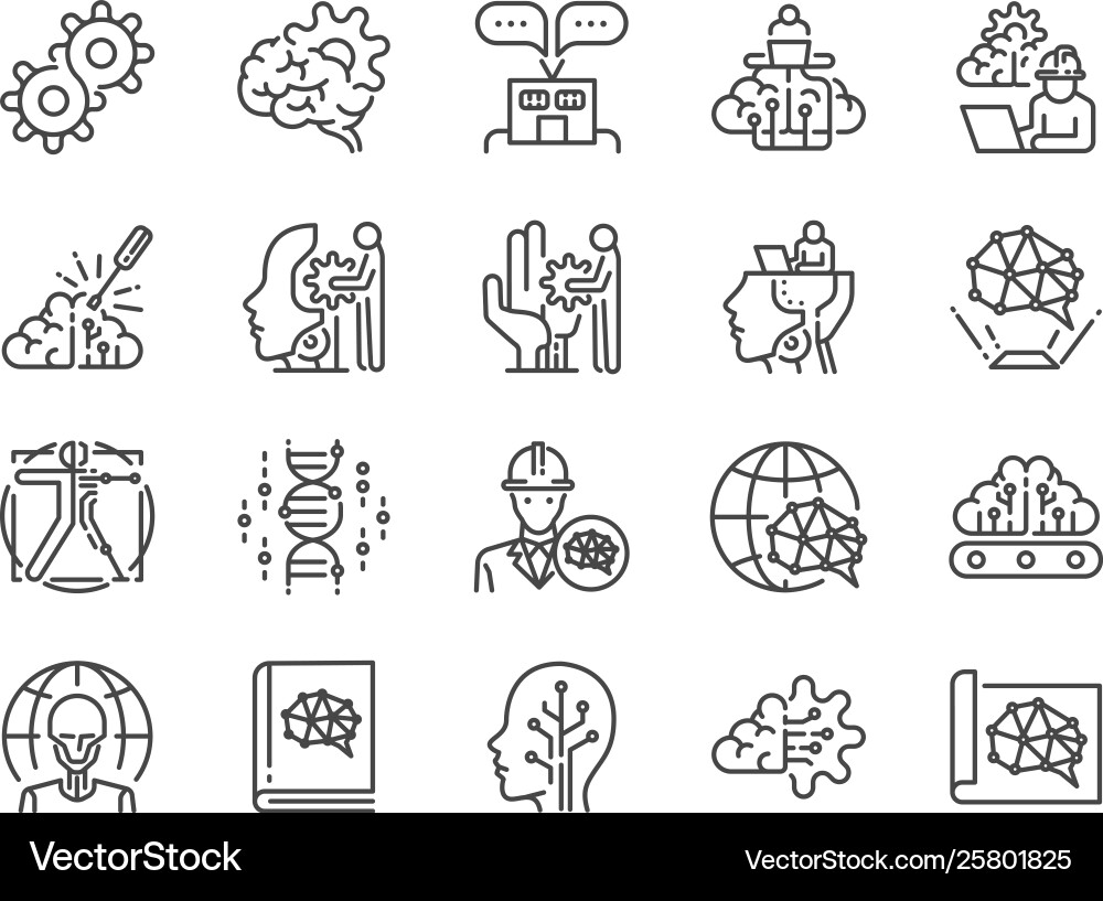 Hybrid Intelligence Vector Images (over 320)