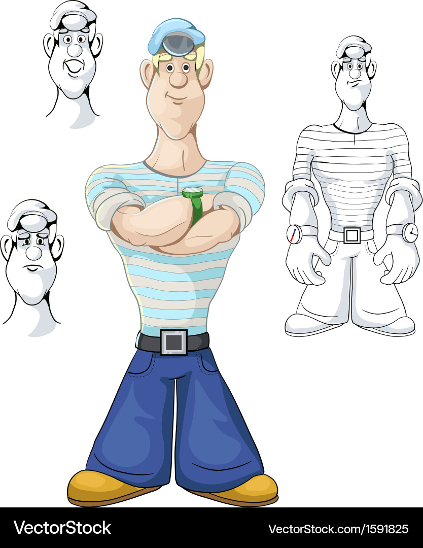 Character Royalty Free Vector Image - VectorStock