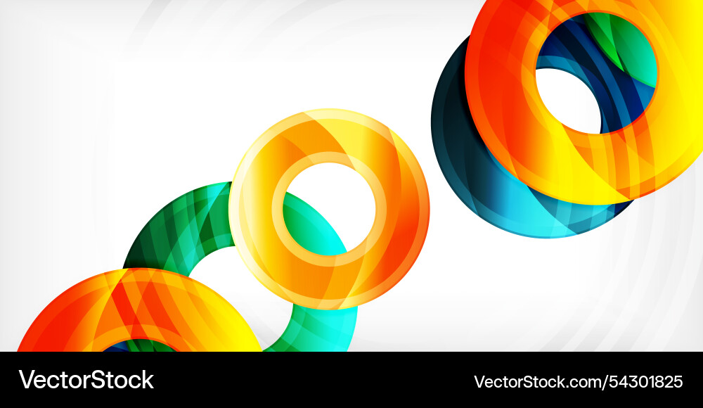Circles round elements ring shapes premium Vector Image