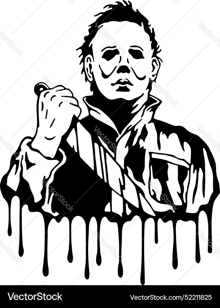Jason Voorhees Horror Icons Royalty Free Vector Image
