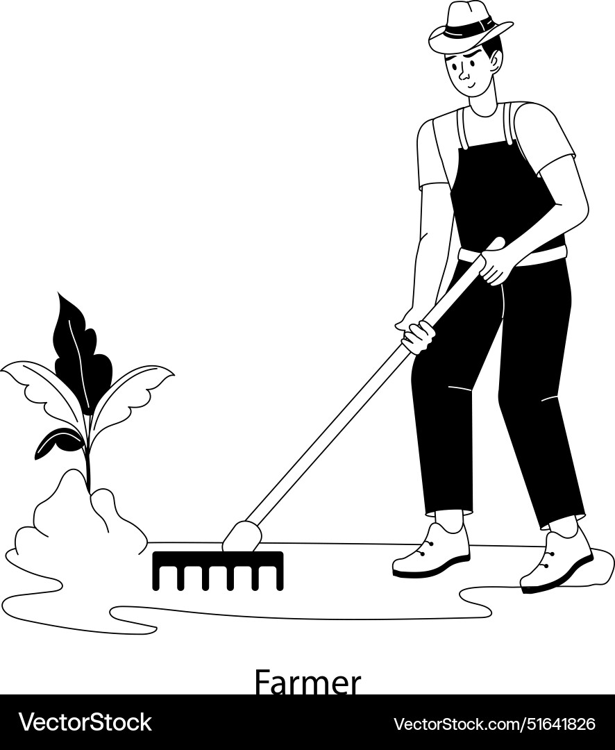 Farmer Royalty Free Vector Image - VectorStock