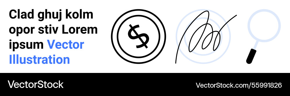 Financial analysis and validation concept Vector Image