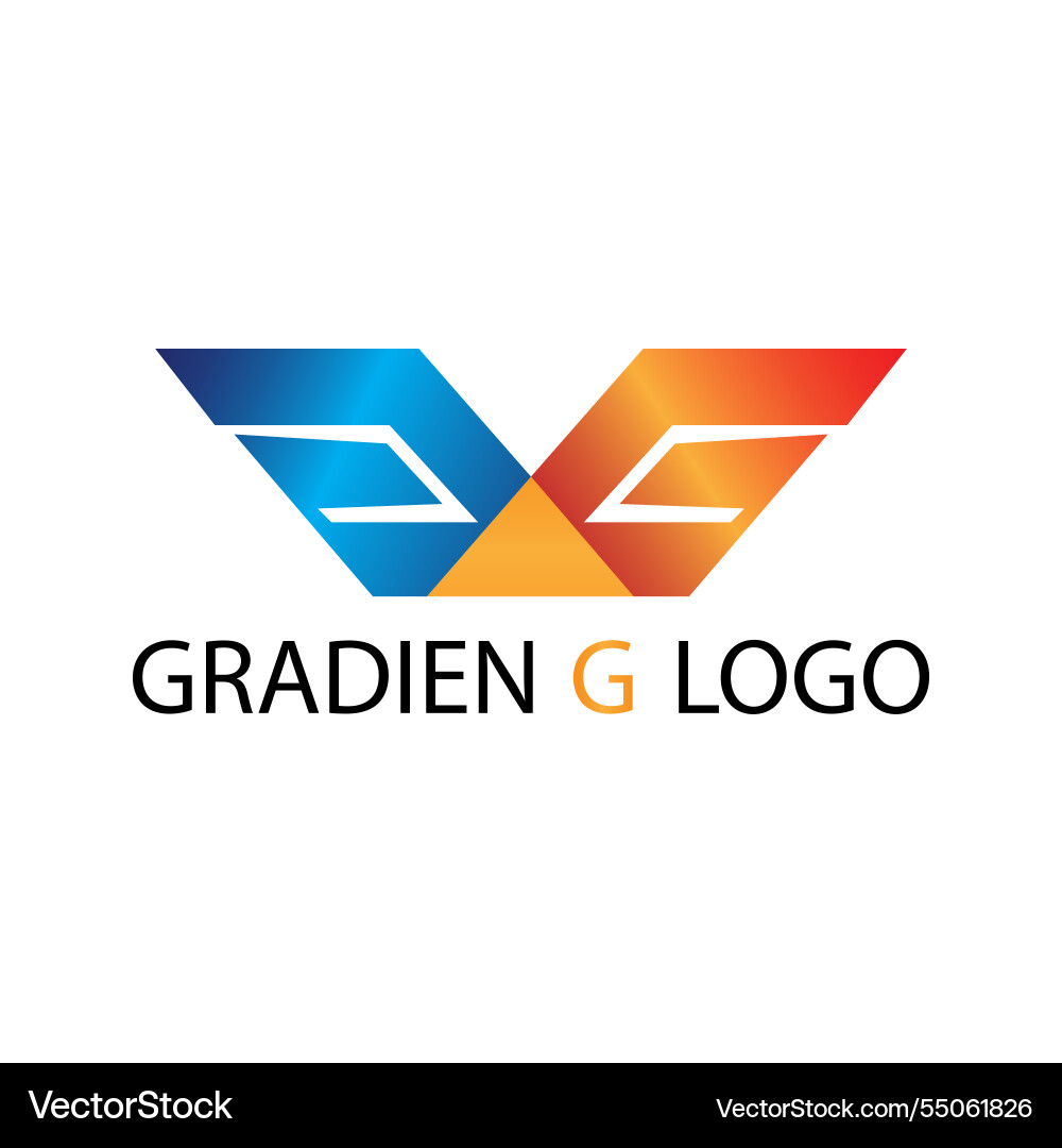 Gradient g logo Royalty Free Vector Image - VectorStock