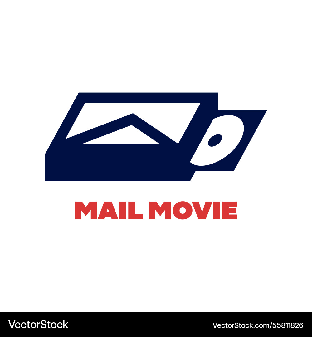 Mail movie logo Royalty Free Vector Image - VectorStock