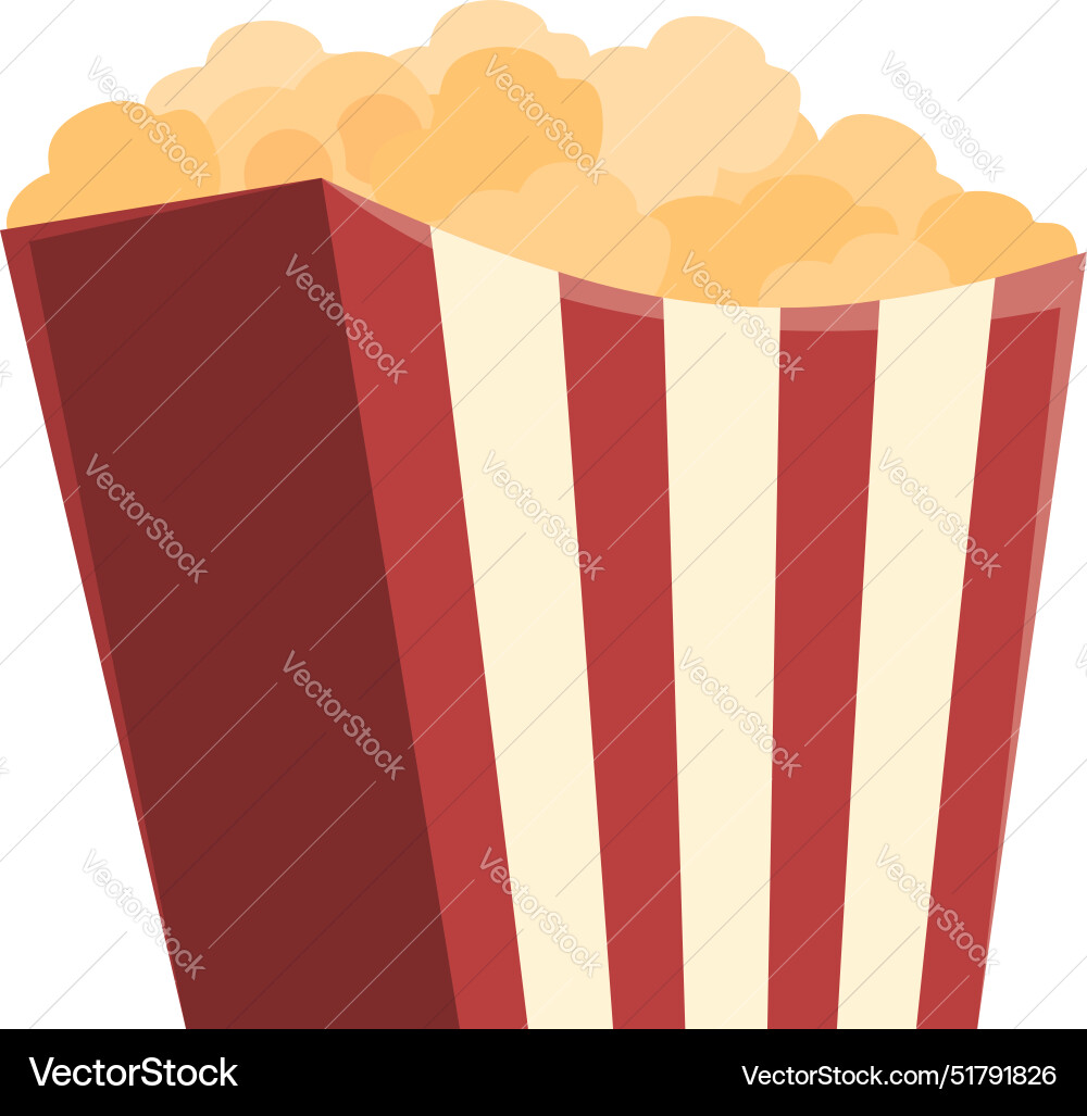 Overflowing red and white striped bucket Vector Image