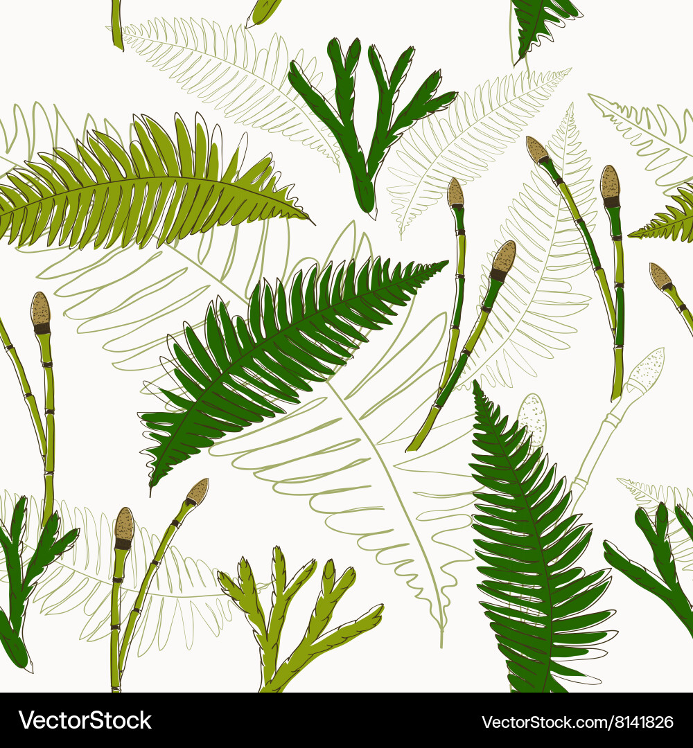 Seamless texture in eco style Royalty Free Vector Image