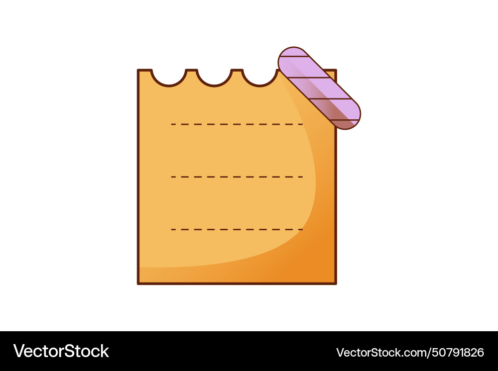 Sticky notes sticker set Royalty Free Vector Image