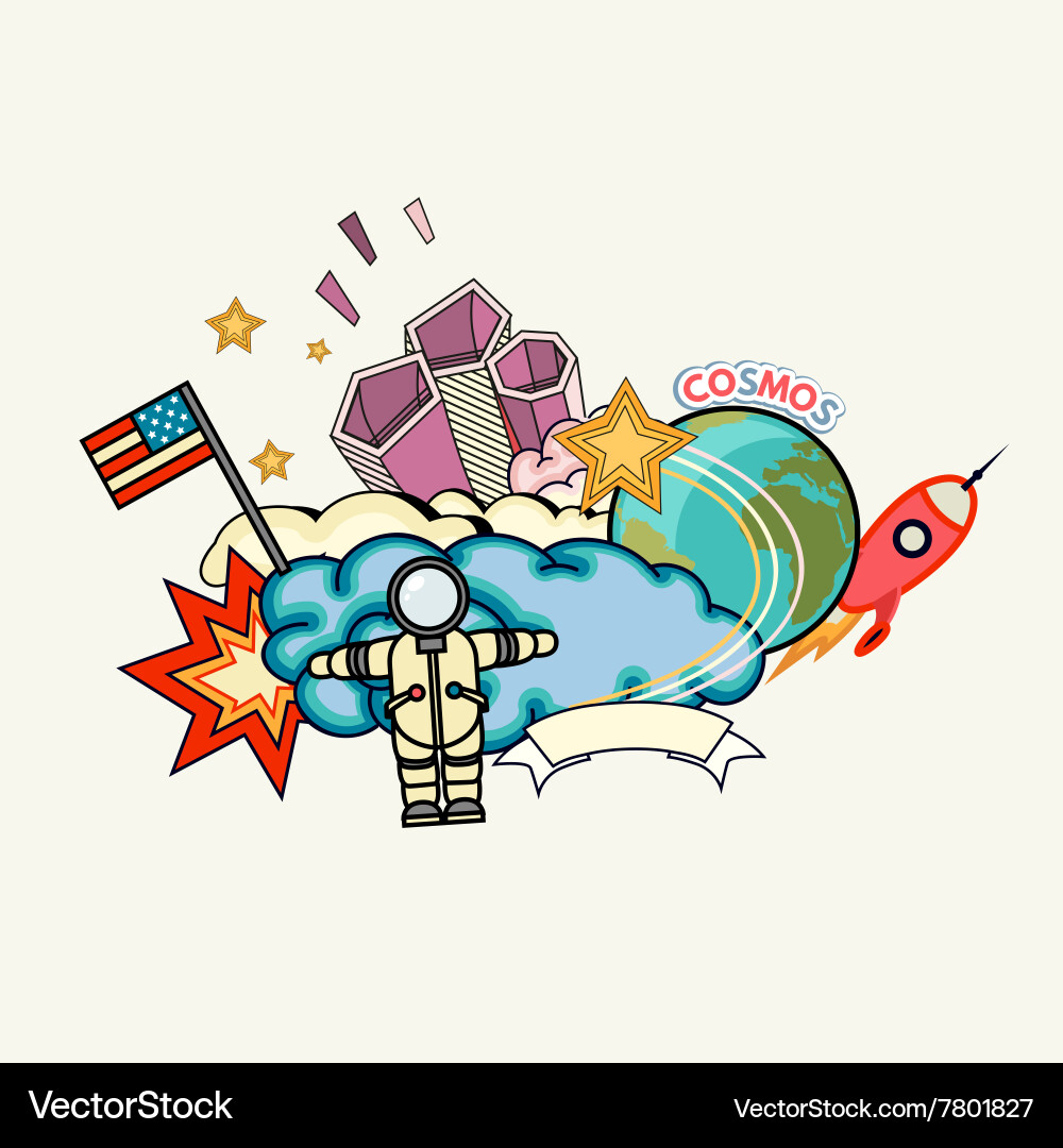 Cosmic Starscape Royalty Free Vector Image - VectorStock