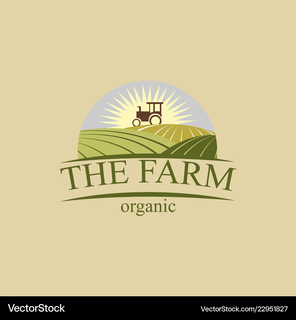 Farm logos design Royalty Free Vector Image - VectorStock
