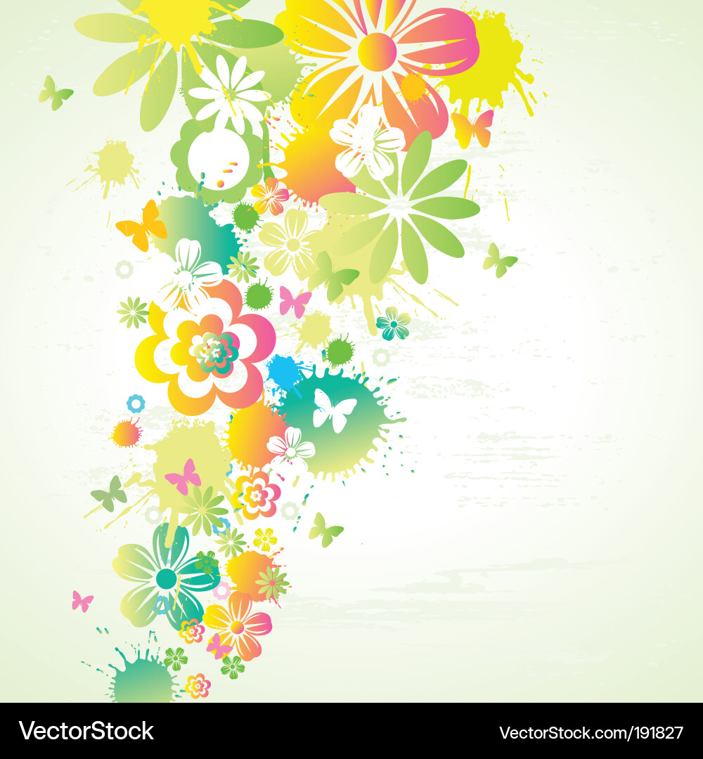 Flower background Royalty Free Vector Image - VectorStock